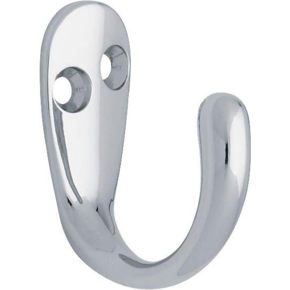 Liberty 1-13/16 in. Chrome Single Wall Hook B59103Z-CHR-C - The Home Depot