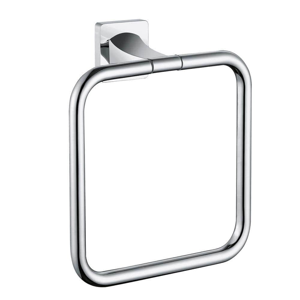 ruiling Wall Mounted Towel Ring in Stainless Steel Polished Chrome ATK ...