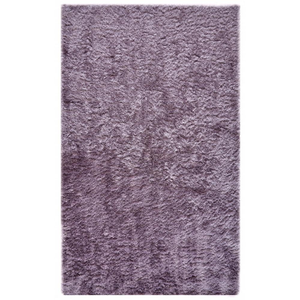 HomeRoots 4 x 6 Purple Solid Color Area Rug 2000510997 - The Home Depot