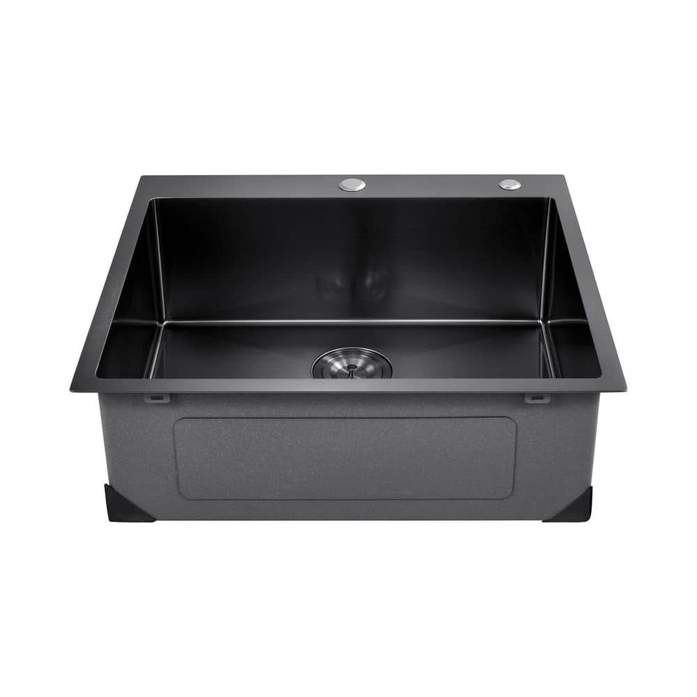 VEVOR 25 in. Kitchen Sink Workstation, 304 Stainless Steel Top Mount ...