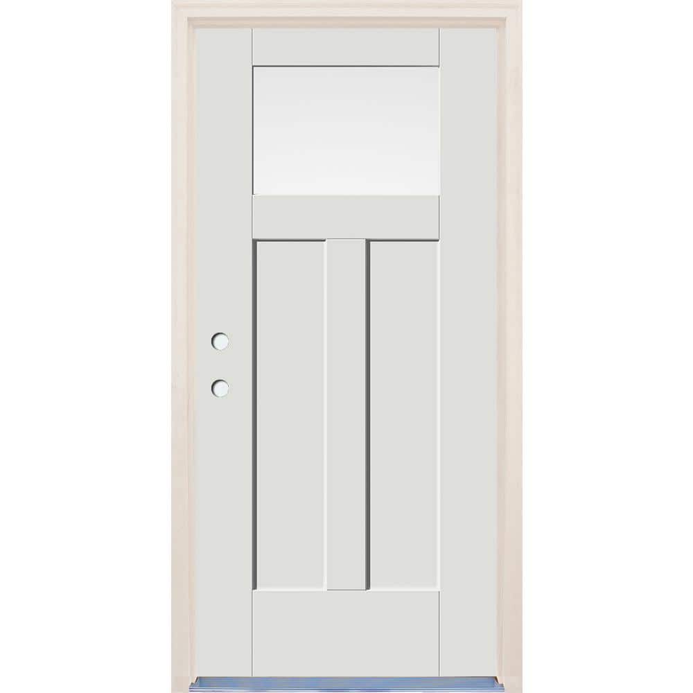 Builders Choice 36 in. x 80 in. Right-Hand 1-Lite Alpine Painted ...
