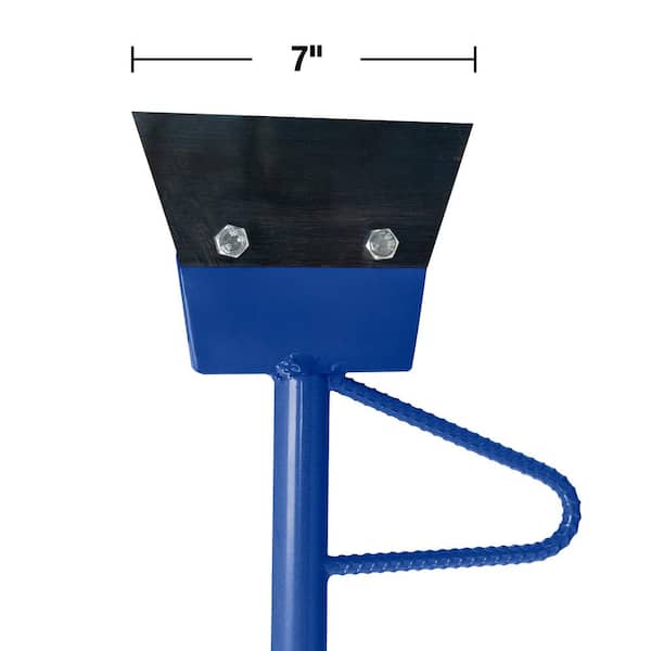 QEP 7 in. Wide Floor Scraper and Stripper with 48 in. Handle and Foot ...