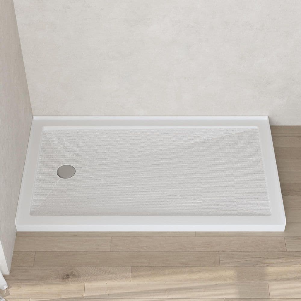 Reviews for DEERVALLEY 60 in. L x 34 in. W Acrylic Single Threshold ...