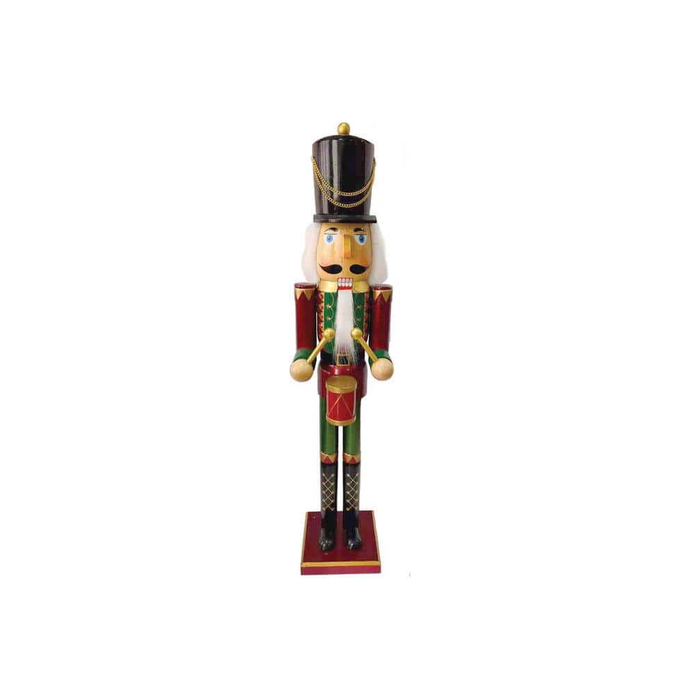 Santa's Workshop 36 in. Drummer Nutcracker 70144 - The Home Depot