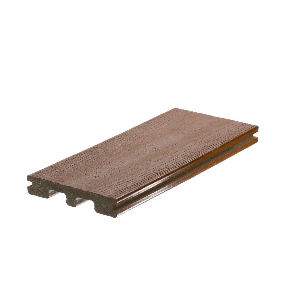 DuxxBak Optima Dekk LT 1 in. x 6 in. x 16 ft. Tanned Leather Grooved ...