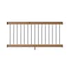 ProWood 6 ft. Walnut-Tone Southern Yellow Pine Rail Kit with Aluminum ...