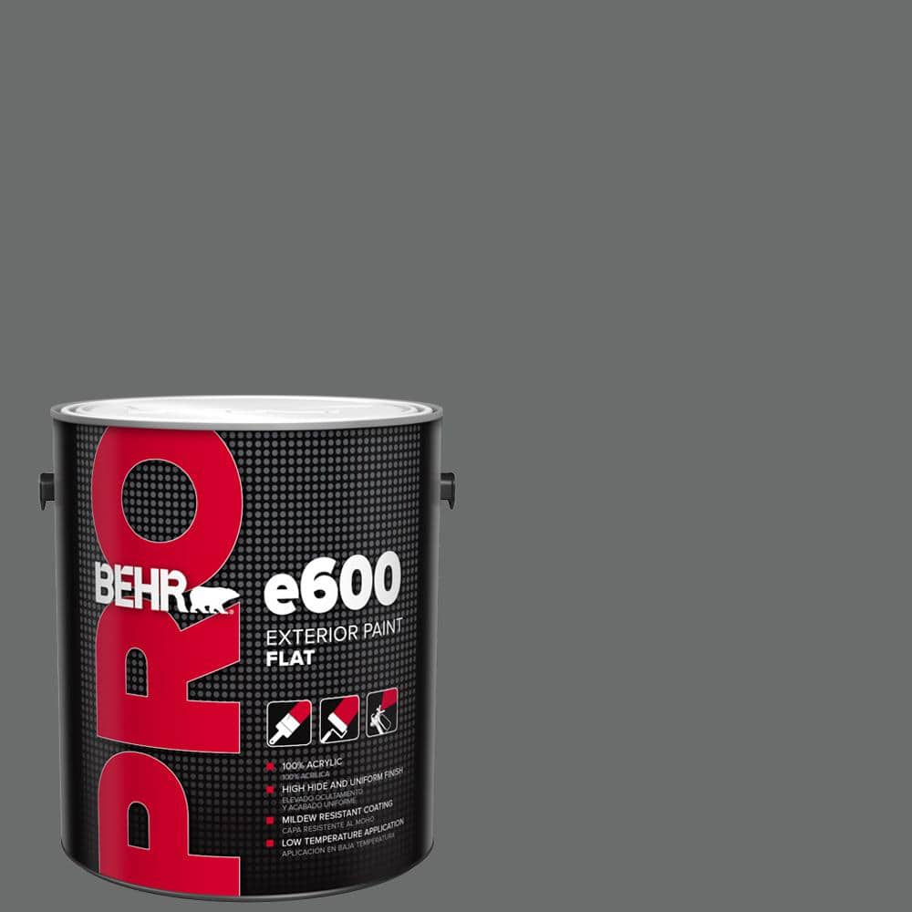 BEHR PRO 1 gal. #770F-5 Dark Ash Flat Exterior Paint PR61301 - The Home ...