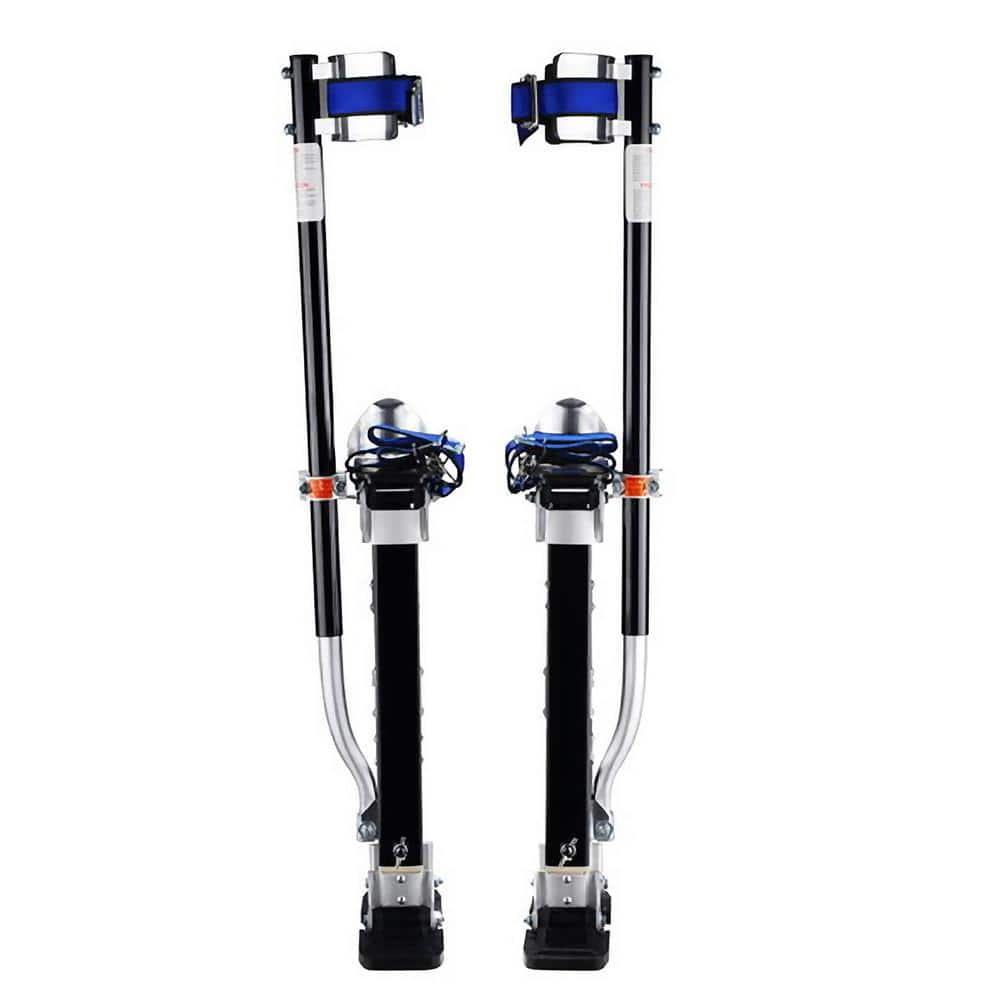 Pentagon Tool 24 in. to 40 in. Adjustable Height Black Drywall Stilts ...