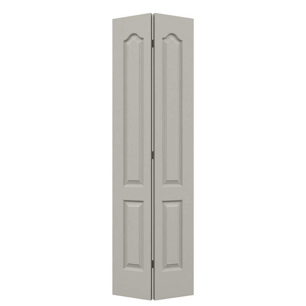 JELD-WEN 24 in. x 80 in. Camden Vanilla Painted Textured Molded ...