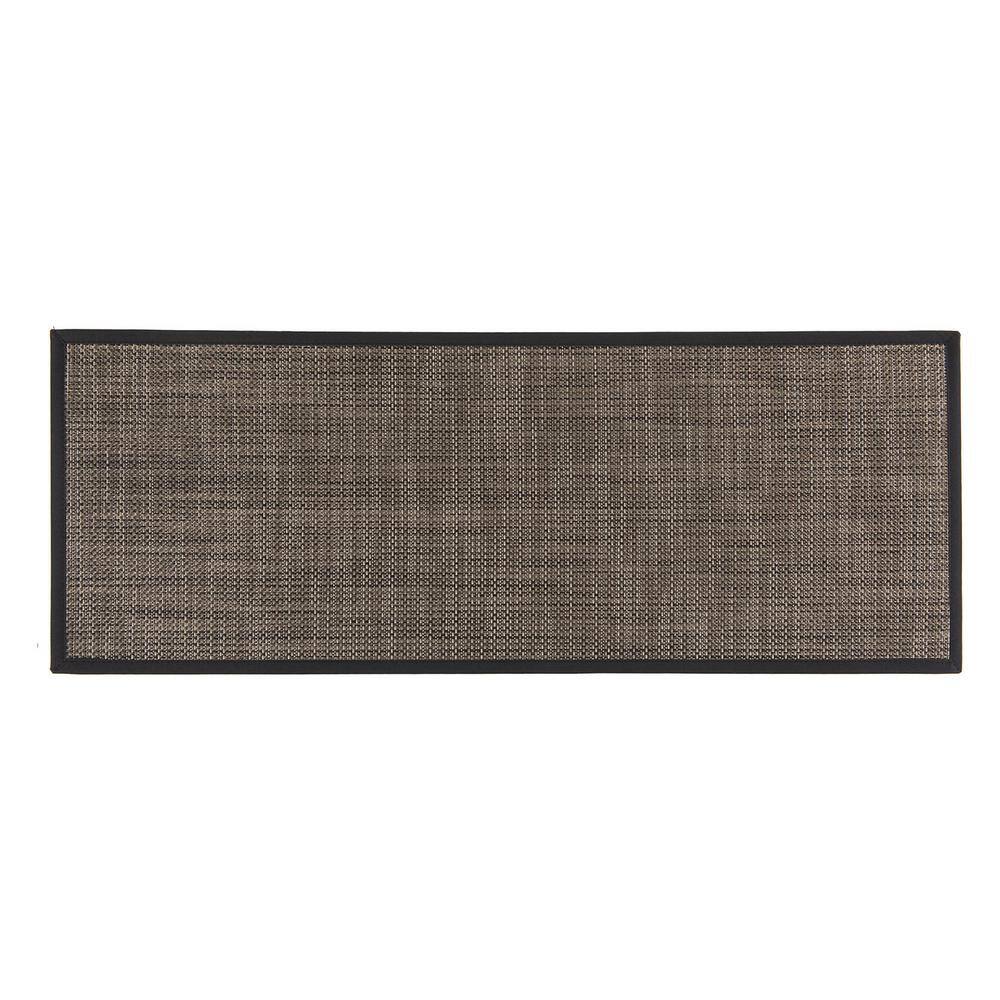 World Rug Gallery Border Brown 18 in. x 47 in. Anti-Fatigue Standing ...