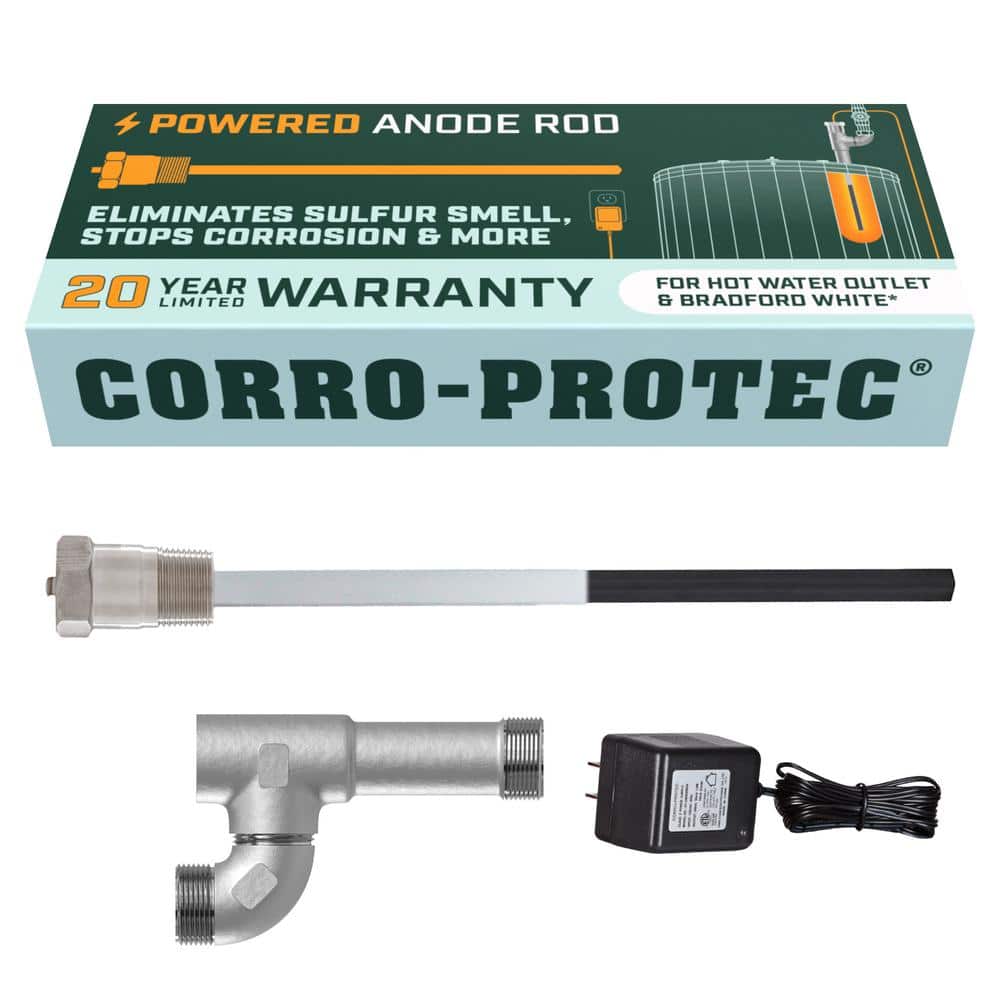 CORRO-PROTEC Powered Anode Rod for Bradford White Water Heater and Hot ...