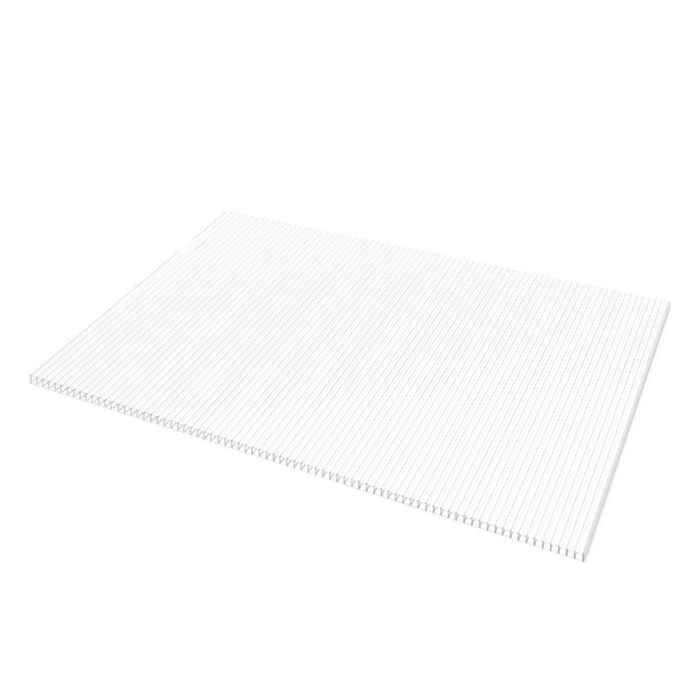Sunlite 24 in. x 4 ft. Multiwall Polycarbonate Panel in White Opal ...