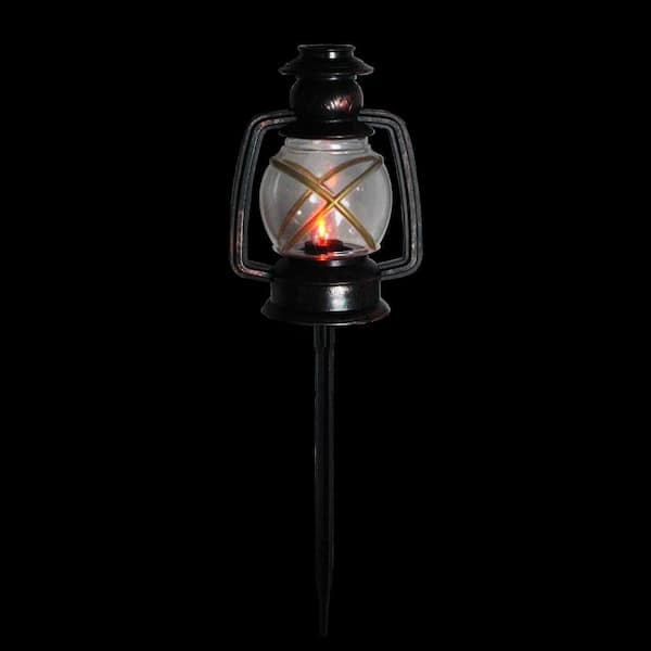 Northlight 16 in. Christmas Pathway Markers Flickering Bronze Lantern ...