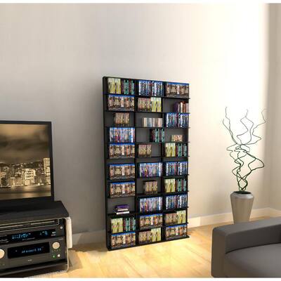 Atlantic Oskar 540 Wall Mounted Media Storage Cabinet Espresso 38436261