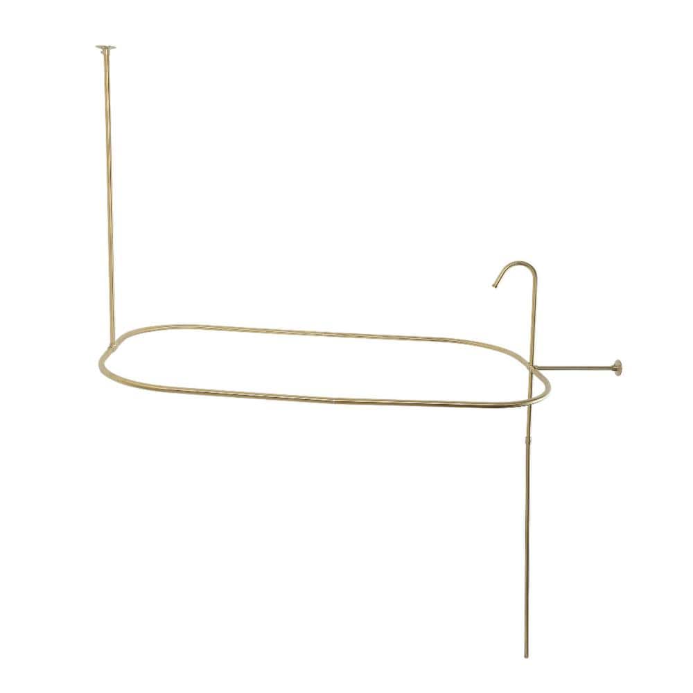 Kingston Brass Vintage 62 in. Shower Riser with Rectangular Enclosure ...