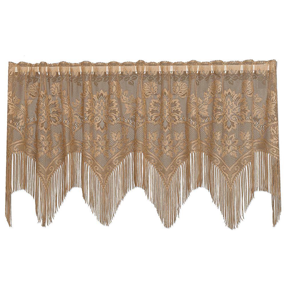 Heritage Lace Gala 22 in. L Polyester Valance 4-Way in Antique 8230A-LS ...