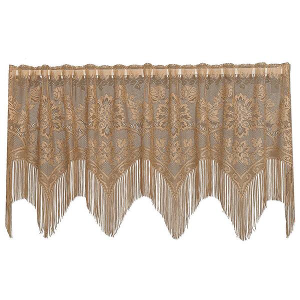 Heritage Lace Gala 22 in. L Polyester Valance 4-Way in Antique 8230A-LS