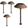Feit Electric OneSync Landscape 40 Lumens Bronze Solar Integrated LED Outdoor Path Light w/Dusk ...