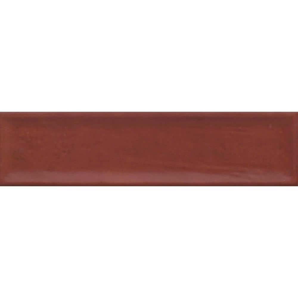 EMSER TILE Raku Ruby 3 in. x 12 in. Matte Ceramic Wall Tile (6.3 sq. ft ...