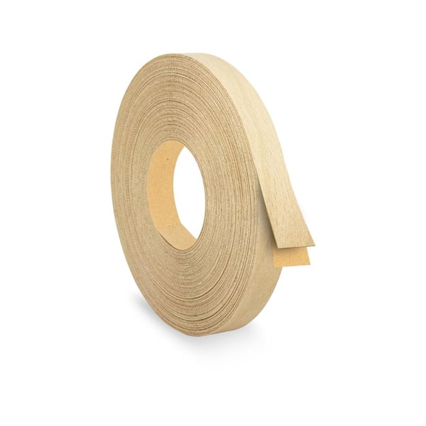 3/4 in. x 25 ft. Birch Edge Banding Veneer Tape, Peel and Stick ...