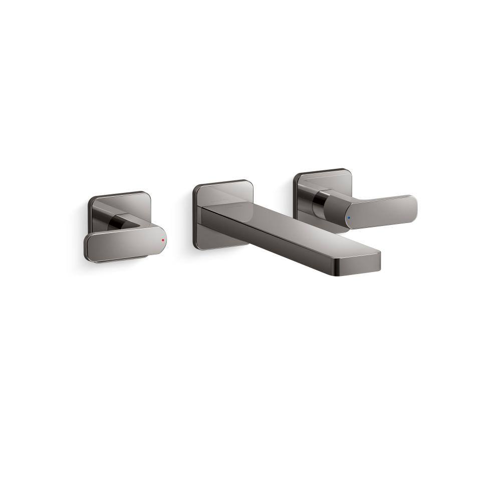 KOHLER Parallel Wall-Mount Bath Faucet Trim in Vibrant Titanium T23491 ...
