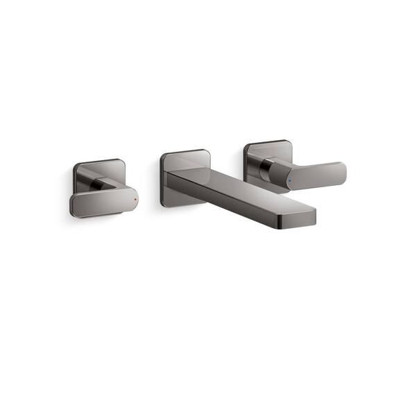 KOHLER Parallel Wall-Mount Bath Faucet Trim in Vibrant Titanium T23491 ...