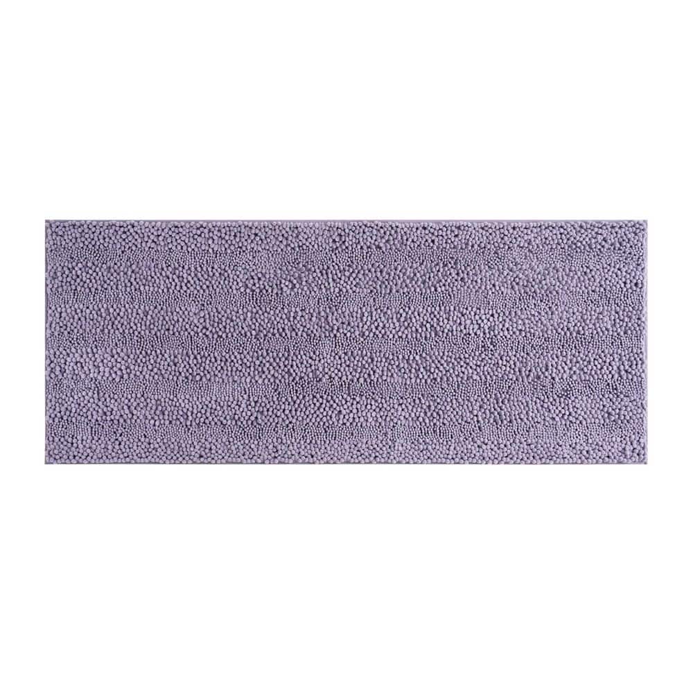 Laura Ashley Astor with TPR Backing 24 in. x 60 in. Wisteria Purple ...
