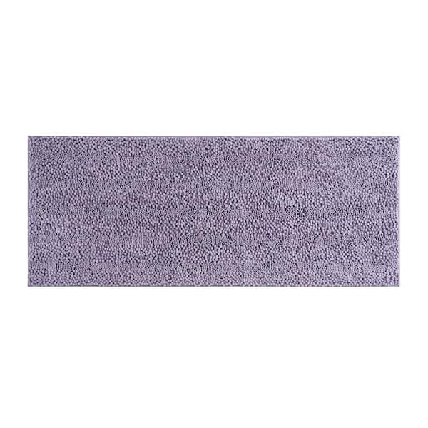 Laura Ashley Astor with TPR Backing 24 in. x 60 in. Wisteria Purple ...