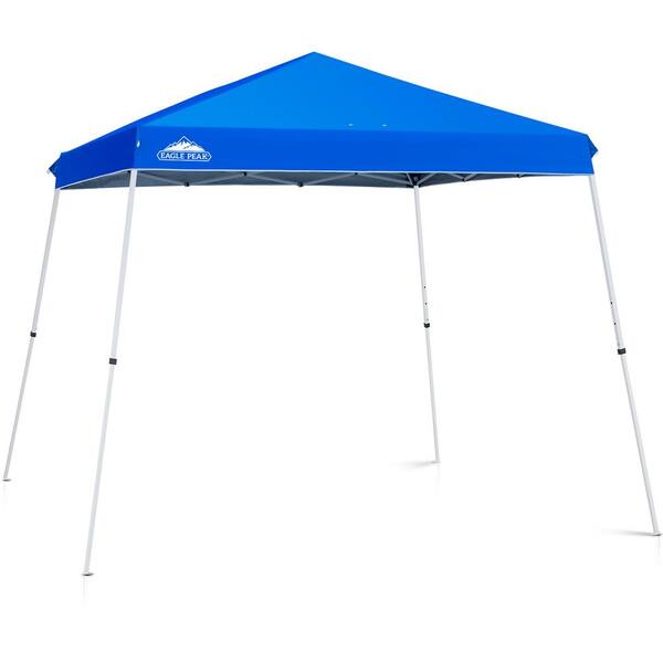 EAGLE PEAK 11 ft. x 11 ft. Outdoor Potable Slant Leg Pop-up Canopy Tent ...