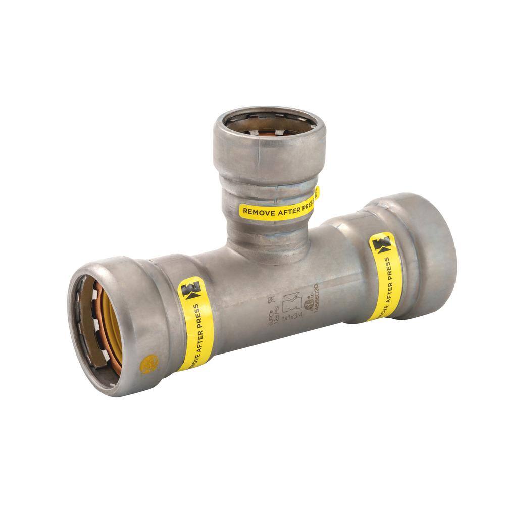 Streamline 1 in. x 1 in. x 3/4 in. Carbon Steel All Press Reducing Tee ...