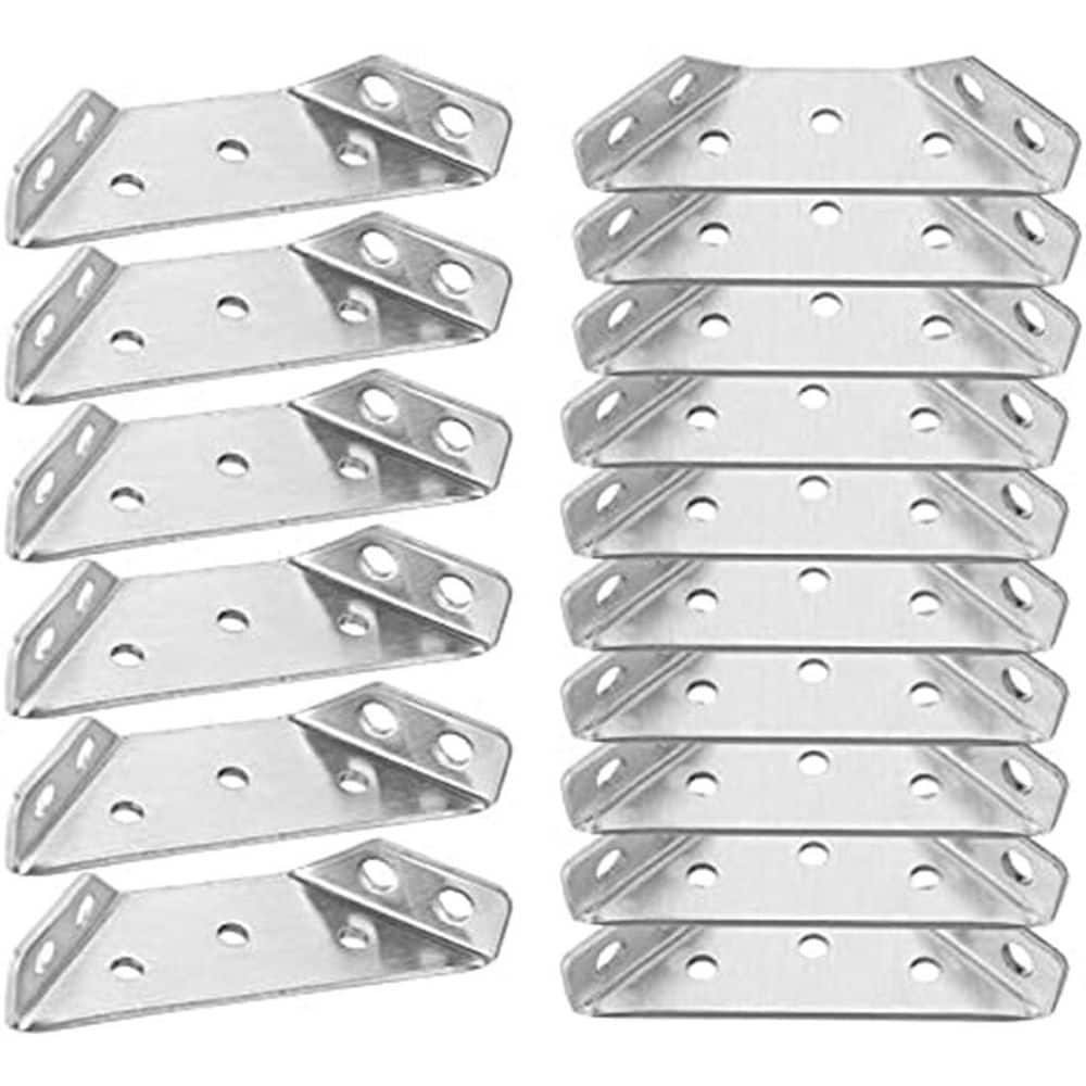 KIWDZFU 2. 6x1. 2 2mm-Gauge Stainless Steel Corner Connector Brackets ...