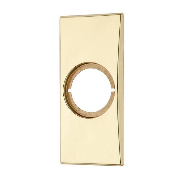 Kwikset Polished Brass Medium Rectangular Rosette 249 3 CP RECT TRIM ...