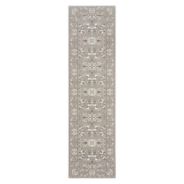 Gertmenian & Sons Majestic Moena Gray 2 ft. x 8 ft. Oriental Indoor ...