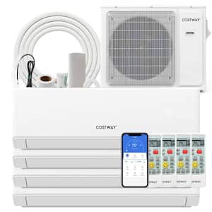Costway 36k BTU 4 Zone 7k Plus 9K Plus 12K Plus 12K BTU Mini Split Air ...