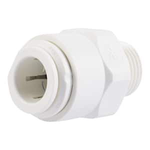 John Guest 1/2 in. O.D. x 1/2 in. O.D. Push-to-Connect Polypropylene Coupling Fitting PP0416WHD ...