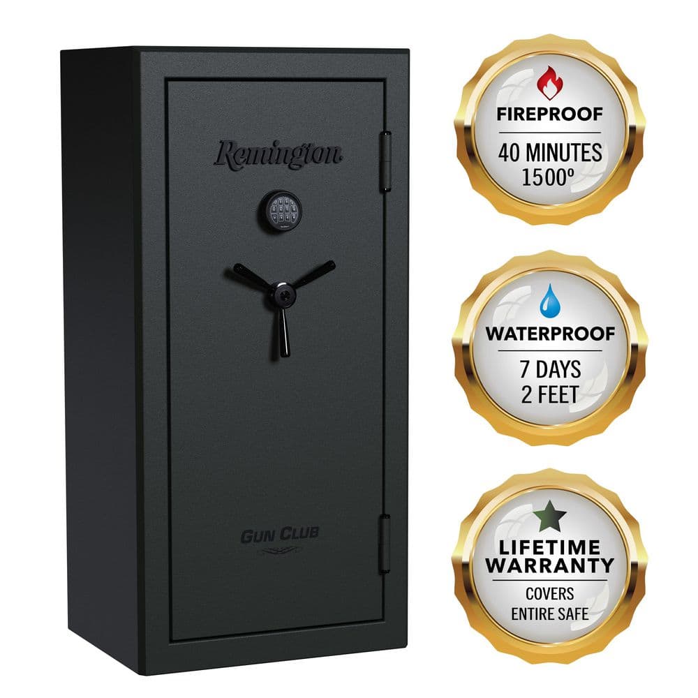 Remington Gun Club 26 Plus 4-Gun Fireproof and Waterproof Gun Safe with ...