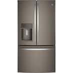 GE 27.8 cu. ft. French Door Refrigerator in Slate, Fingerprint ...