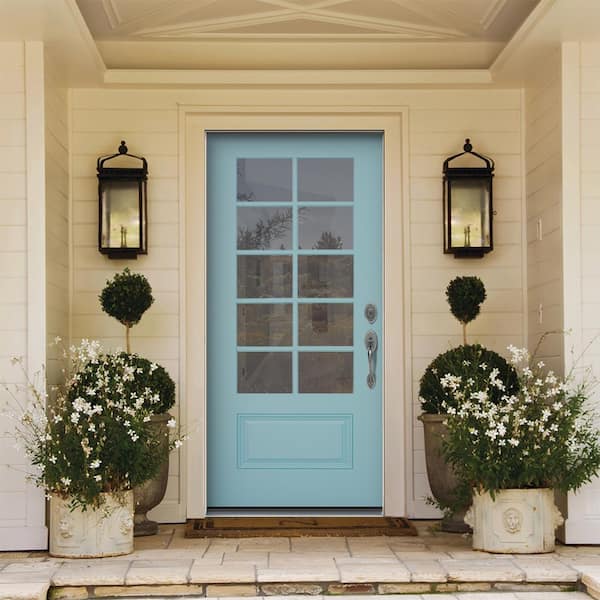 Light Blue Front Door