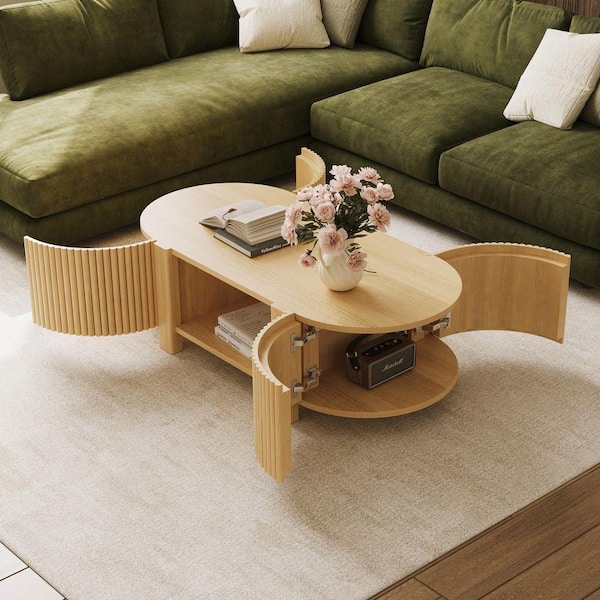 Reviews for Harper & Bright Designs 47 in. Walnut Oval 100% Solid ...