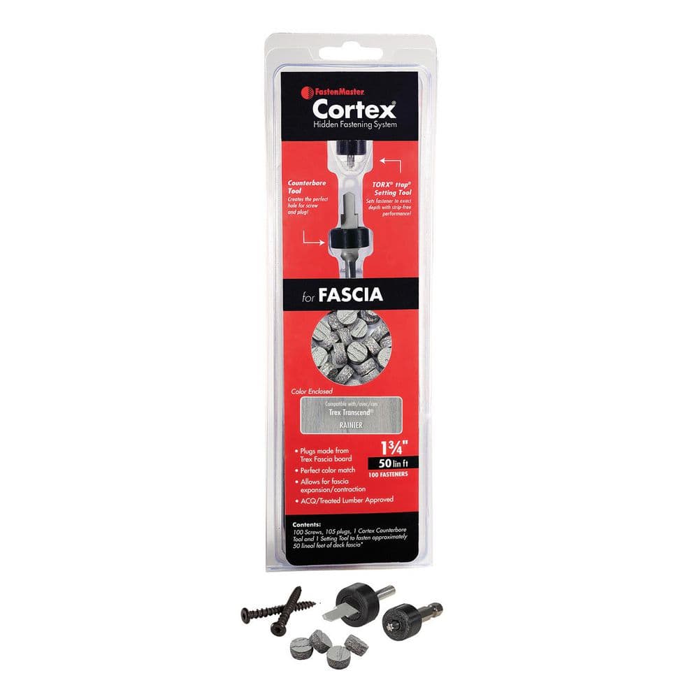 FastenMaster Cortex 207 Piece #9 x 1-3/4 in. Hidden Fascia Screw ...