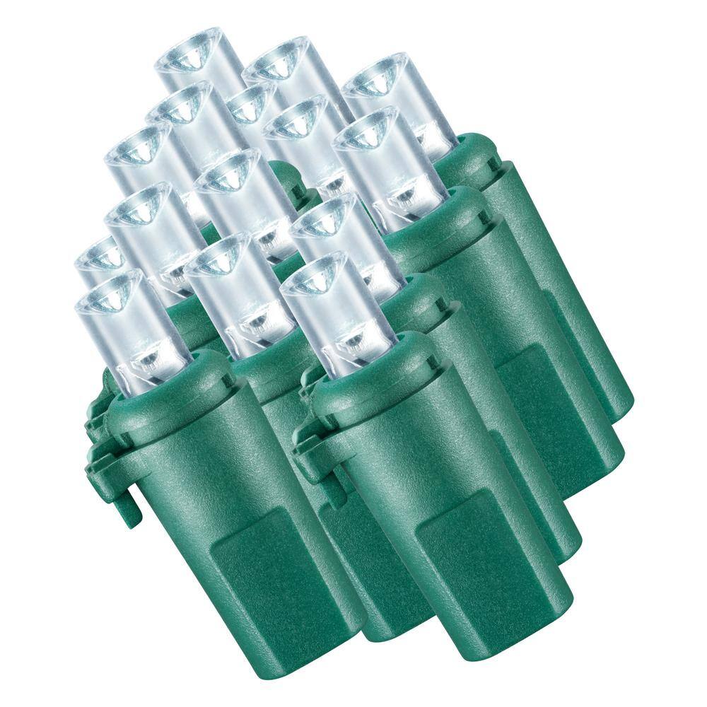 Home Accents Holiday 50 Battery operated Dome LED Lights in Cool White ...