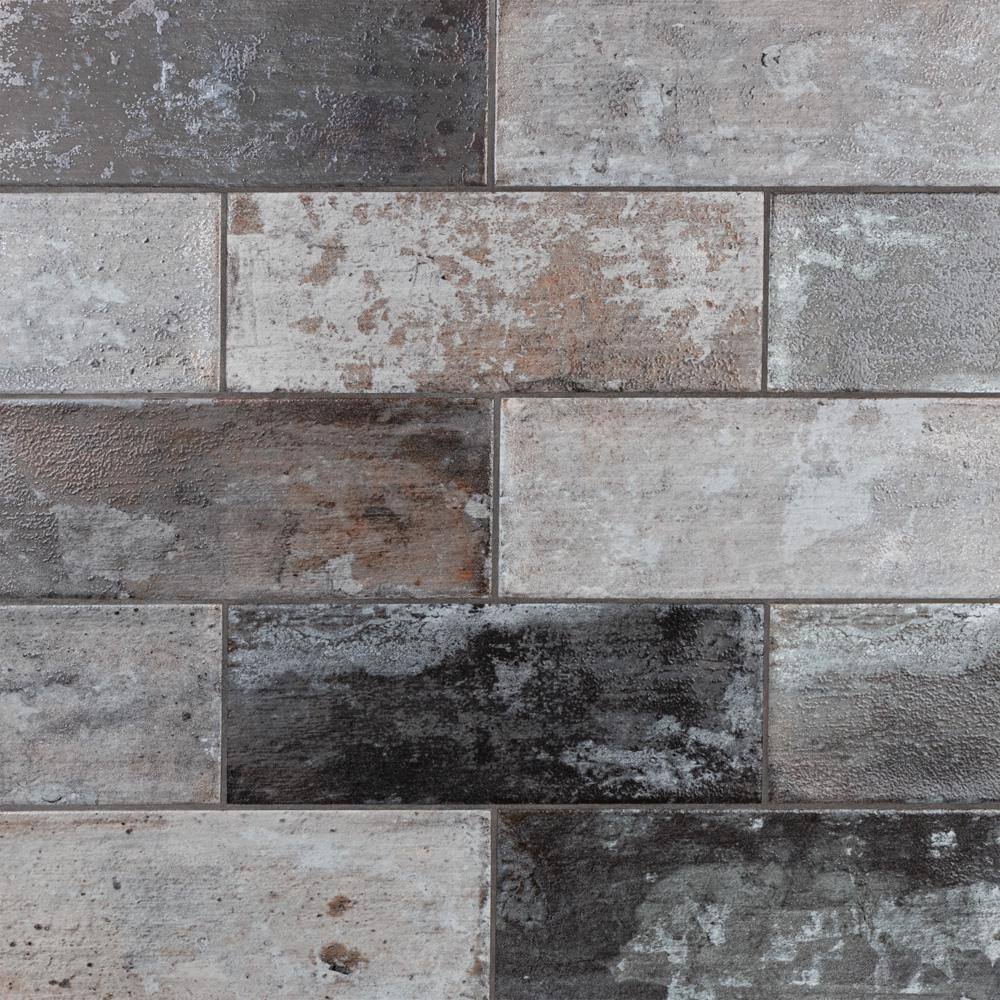 Merola Tile Take Home Tile Sample - Chateau Gris 6 in. x 15-3/4 in ...