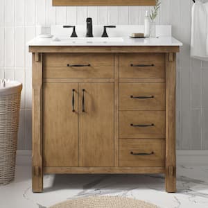 Home Decorators Collection Collette 48 in. Single Sink Cinnamon Oak ...