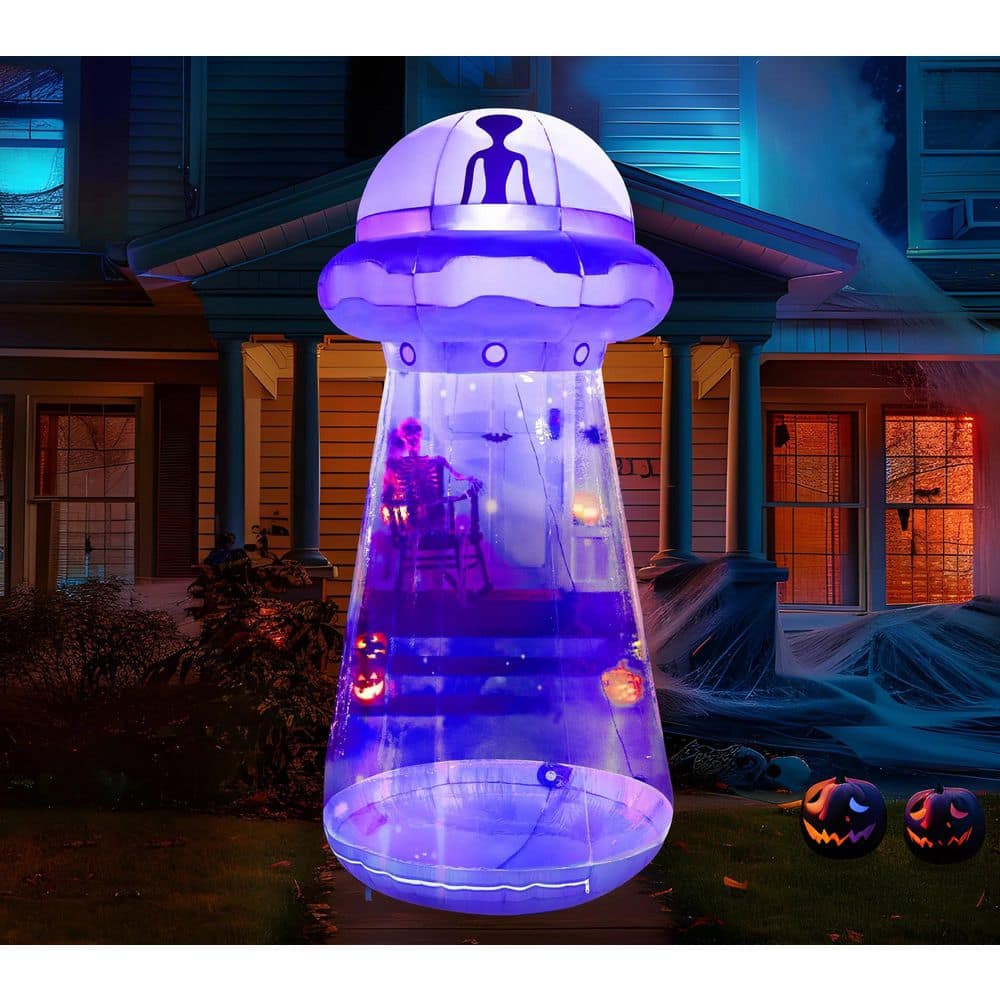 Joyfy 9Ft Inflatable UFO Halloween LED Decor (Purple) 32007-B - The ...