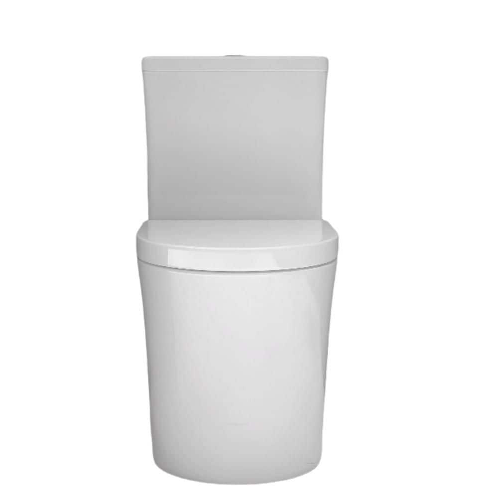 Xuanlur Small compact one-piece toilet, dual flush, 23 "short depth ...