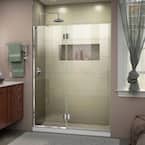DreamLine Unidoor-X 49 in. x 72 in. Frameless Hinged Shower Door in Chrome D32572R-01