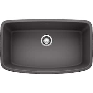 Blanco PRECIS Undermount Granite Composite 30 in. Single Bowl Kitchen ...
