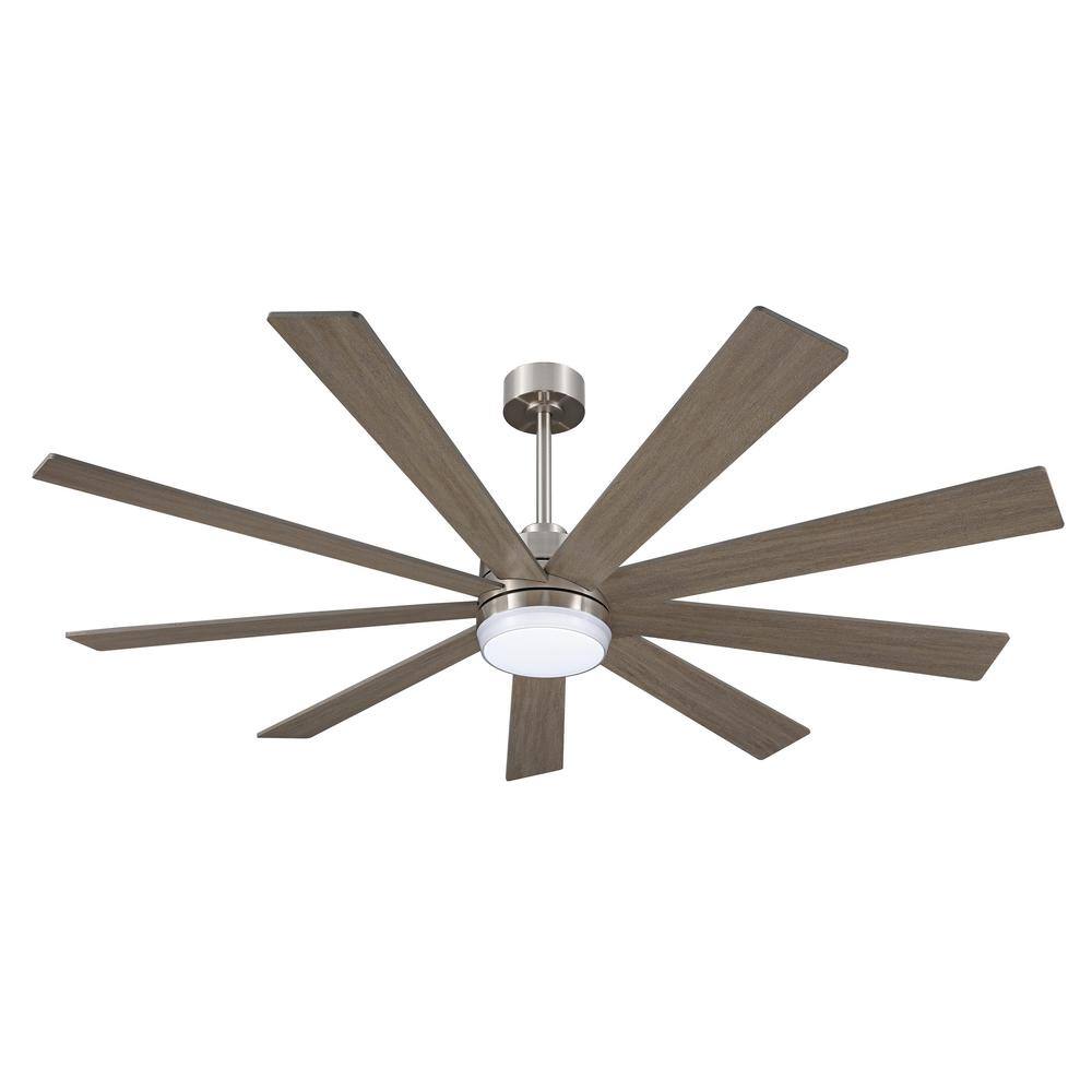 WINGBO 65 in. (5.4 ft.) LED Indoor Ceiling Fan with LED Light and ...