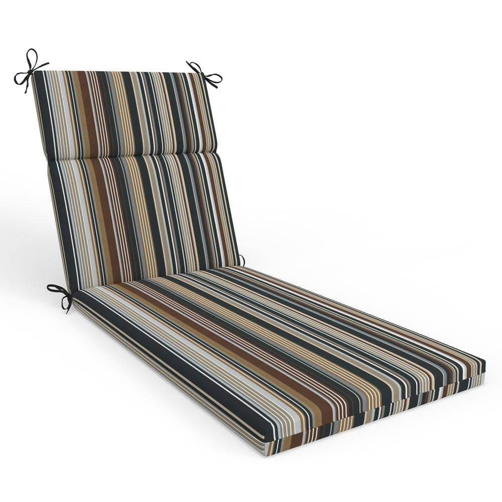Pillow Perfect Stripe 21 in W x 3 in H Outdoor Piece Split Back Chaise ...