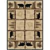 Mayberry Rug Hearthside Toccoa Lodge Multi 5 ft. x 8 ft. Woven Animal ...